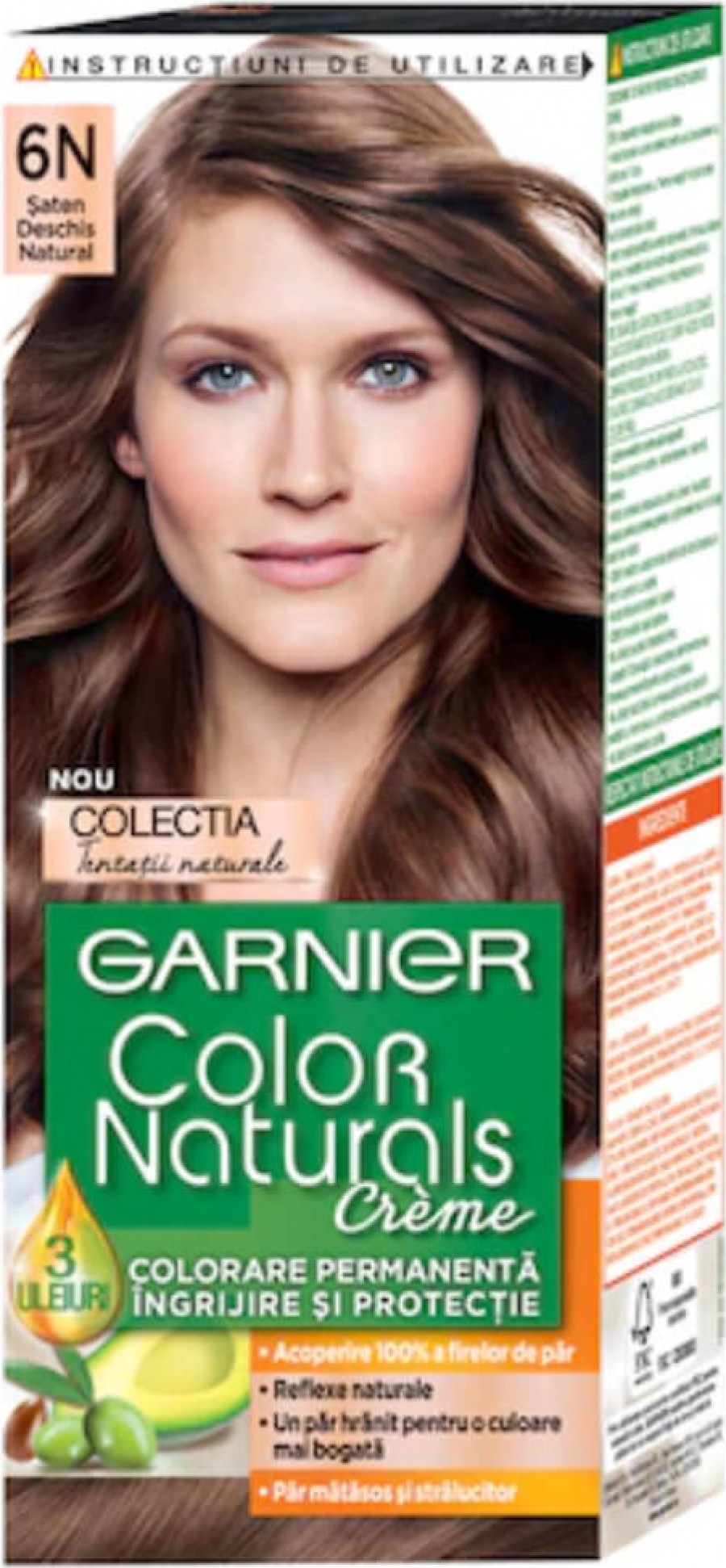 Garnier vopsea de par Color Naturals 6N Saten deschis natural | Calla