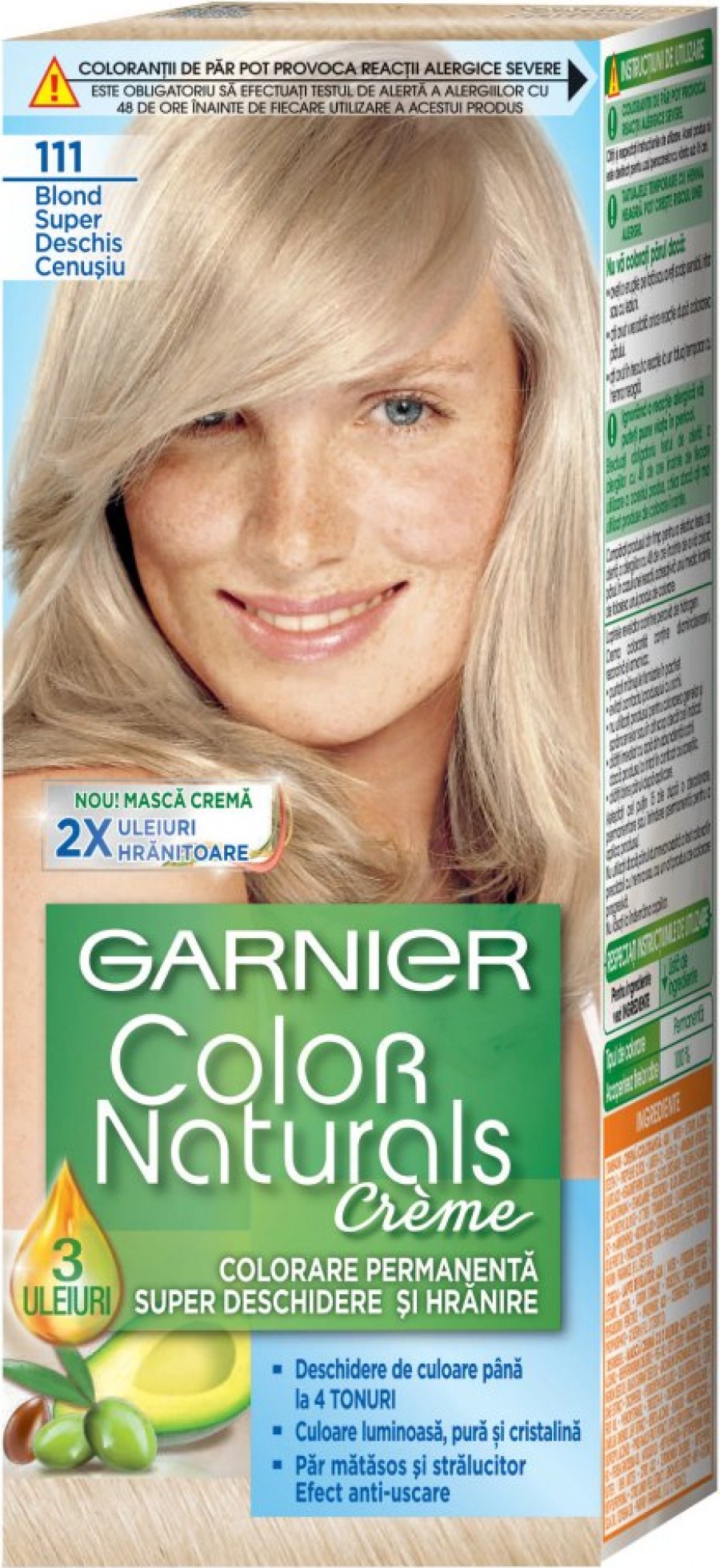 Garnier vopsea de par Color Naturals 111 Blond super deschis cenusiu ...
